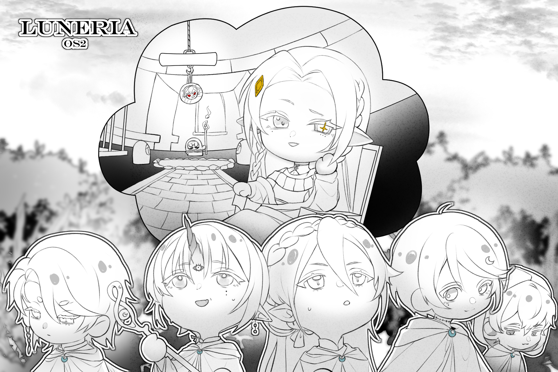 Ava DnD inking siêu tốc: Chibi · Hoạ sĩ Rus_W · ★ 5.0 · Chibi | Dreamerly